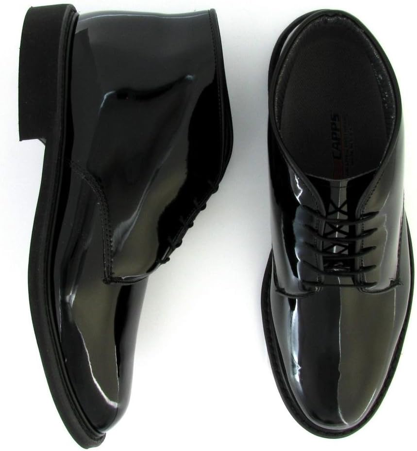 Amazon.com | Capps Airlite MEN'S Trooper Uniform Shoes, Trooper Black ...