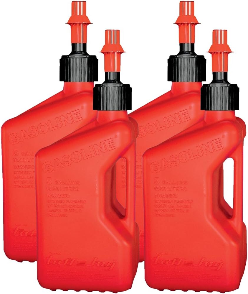 Amazon.com: Tuff Jug TJ1R-4PK Red Gasoline Fuel Container - 5 Gallon ...