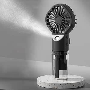Amazon.com: HFWHOK Mini Handheld Rechargeable Portable Misting Fan with ...