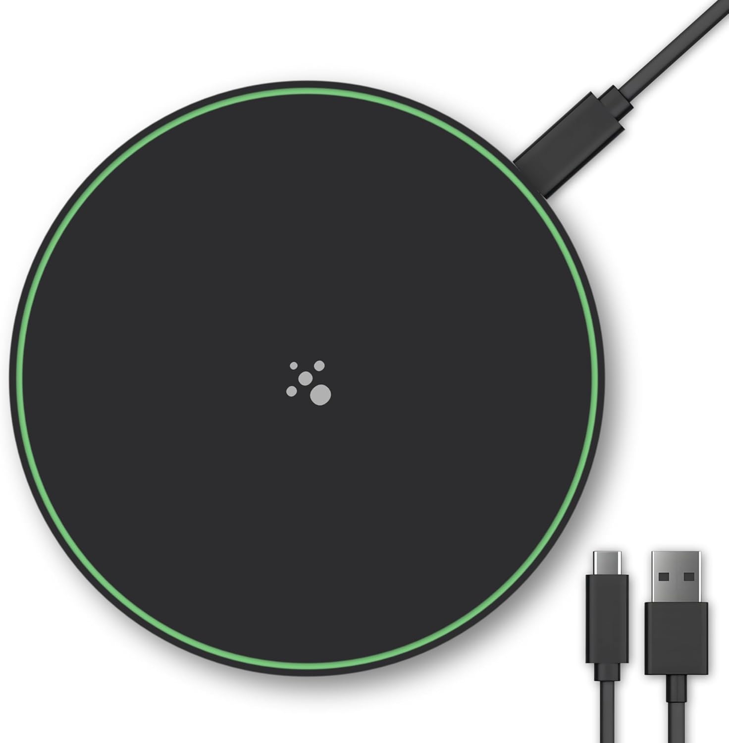 WATCHEM 15W Fast Wireless Charger, Qi-Certified Charging Pad, Slim Desk ...