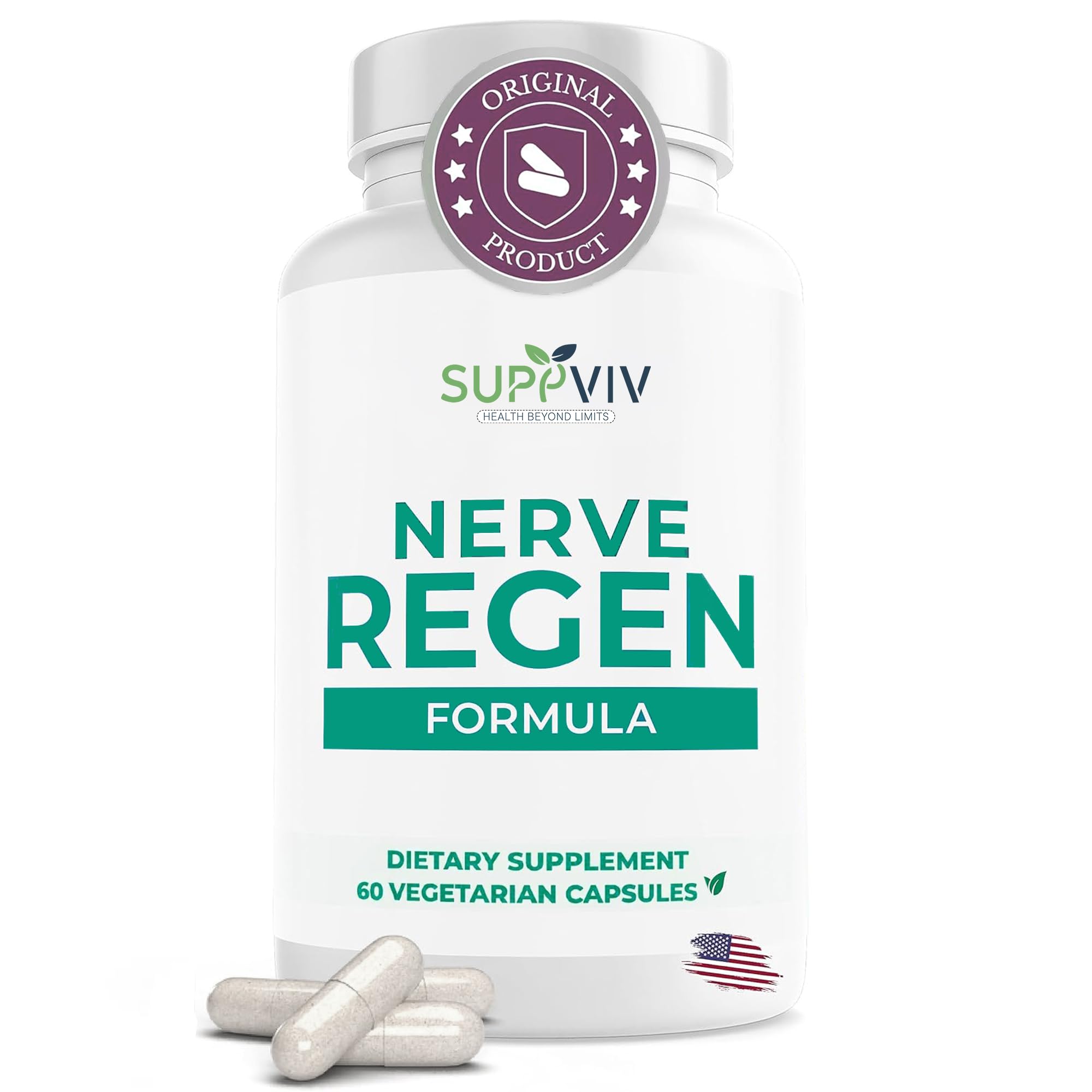 Buy Nerve Regen Advanced Nerve Support Formula Nerve Shield with 300mg ...
