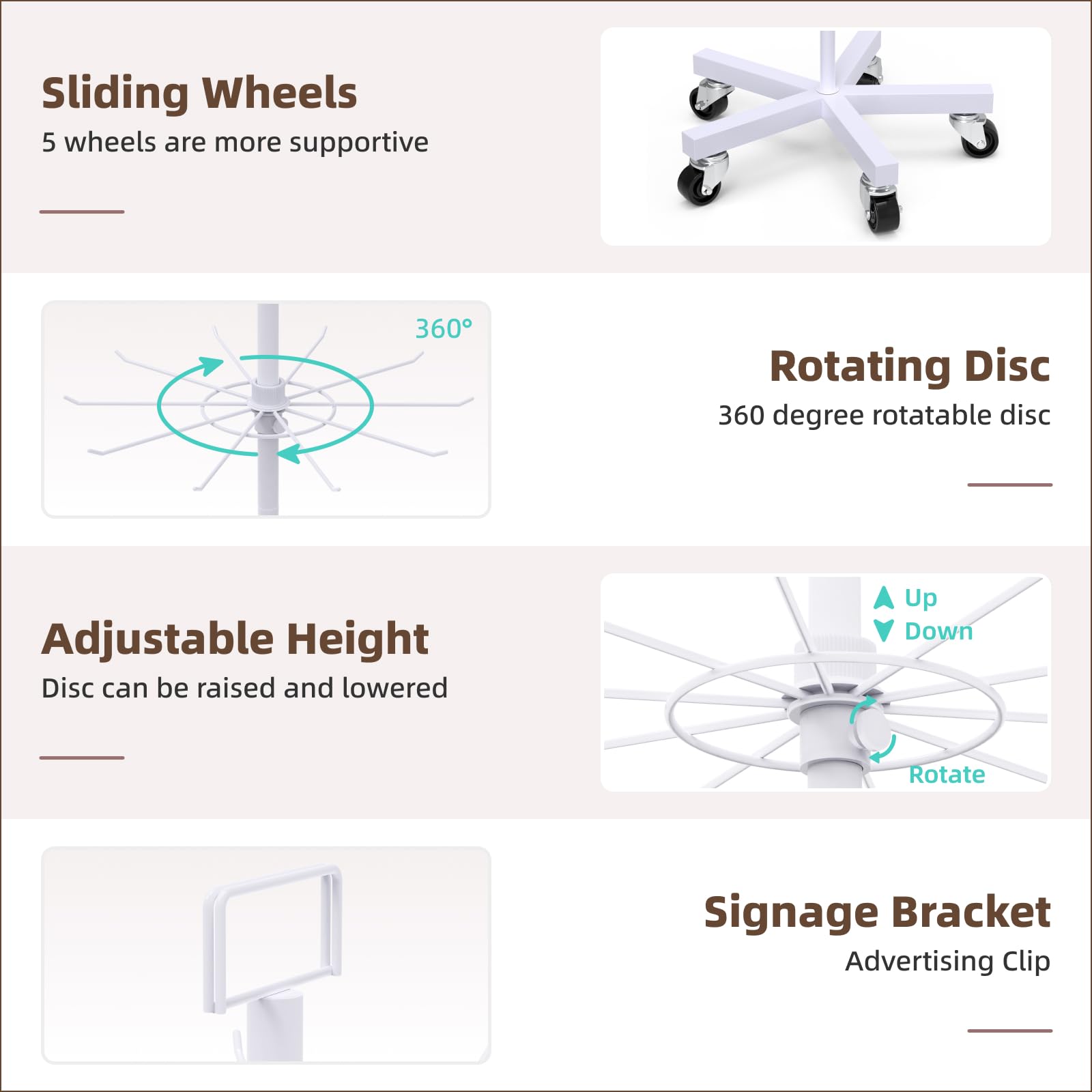 Snapklik.com : YEOOE Upgraded Retail Display Stand 7 Tier Spinning ...