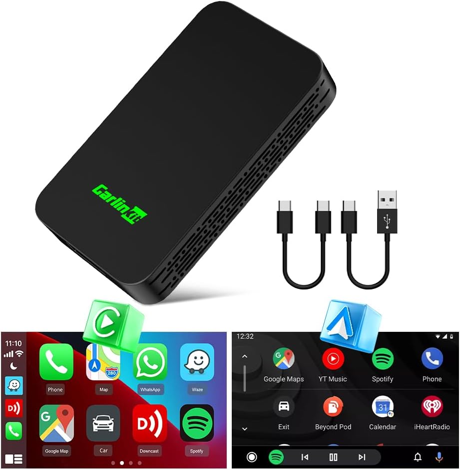 Amazon.com: Carlinkit 5.0 - Wireless CarPlay Adapter 2air for Wired ...