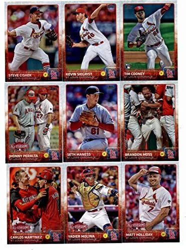 2015 Topps Baseball Cards St. Louis Cardinals Complete Master Team Set ...