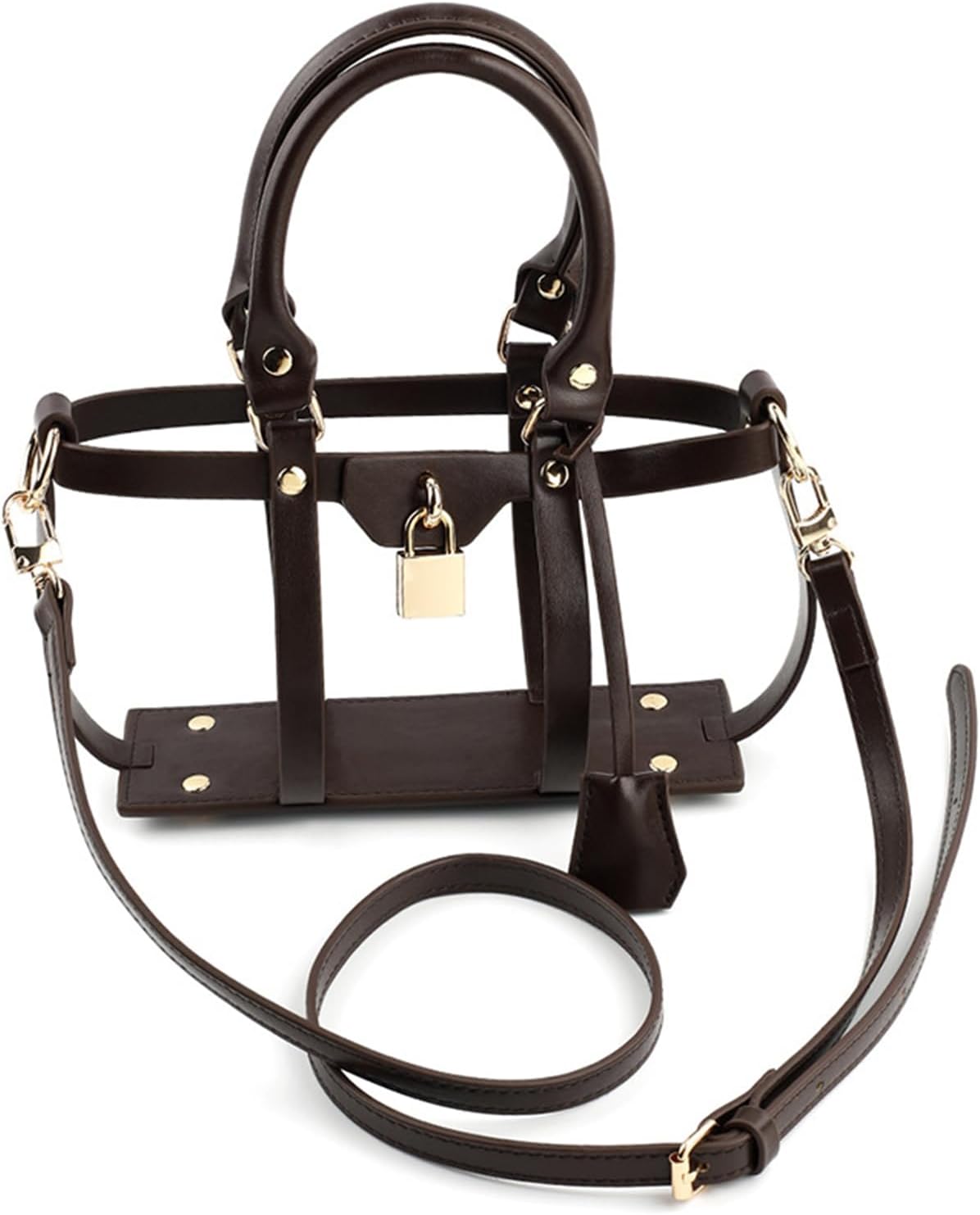 Amazon.com: Adjustable Shoulder Strap Hollow Tote Bag Messenger Bag Set ...