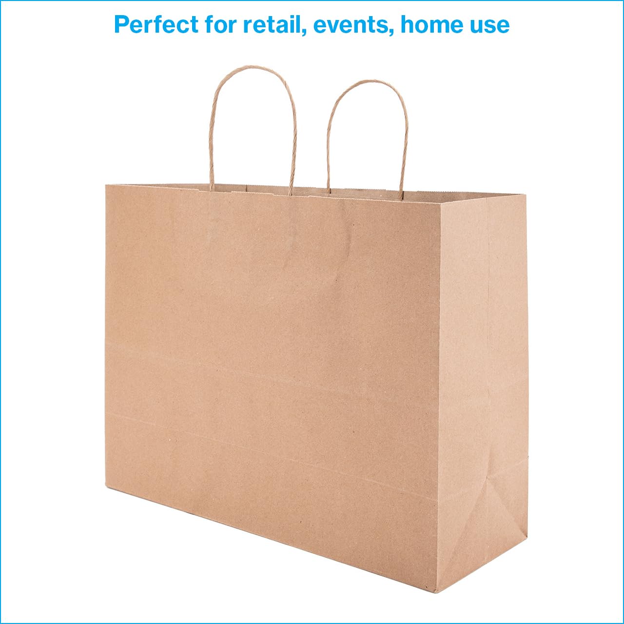 Snapklik.com : SSWBasics Brown Kraft Paper Grocery Shopping Bag - Large