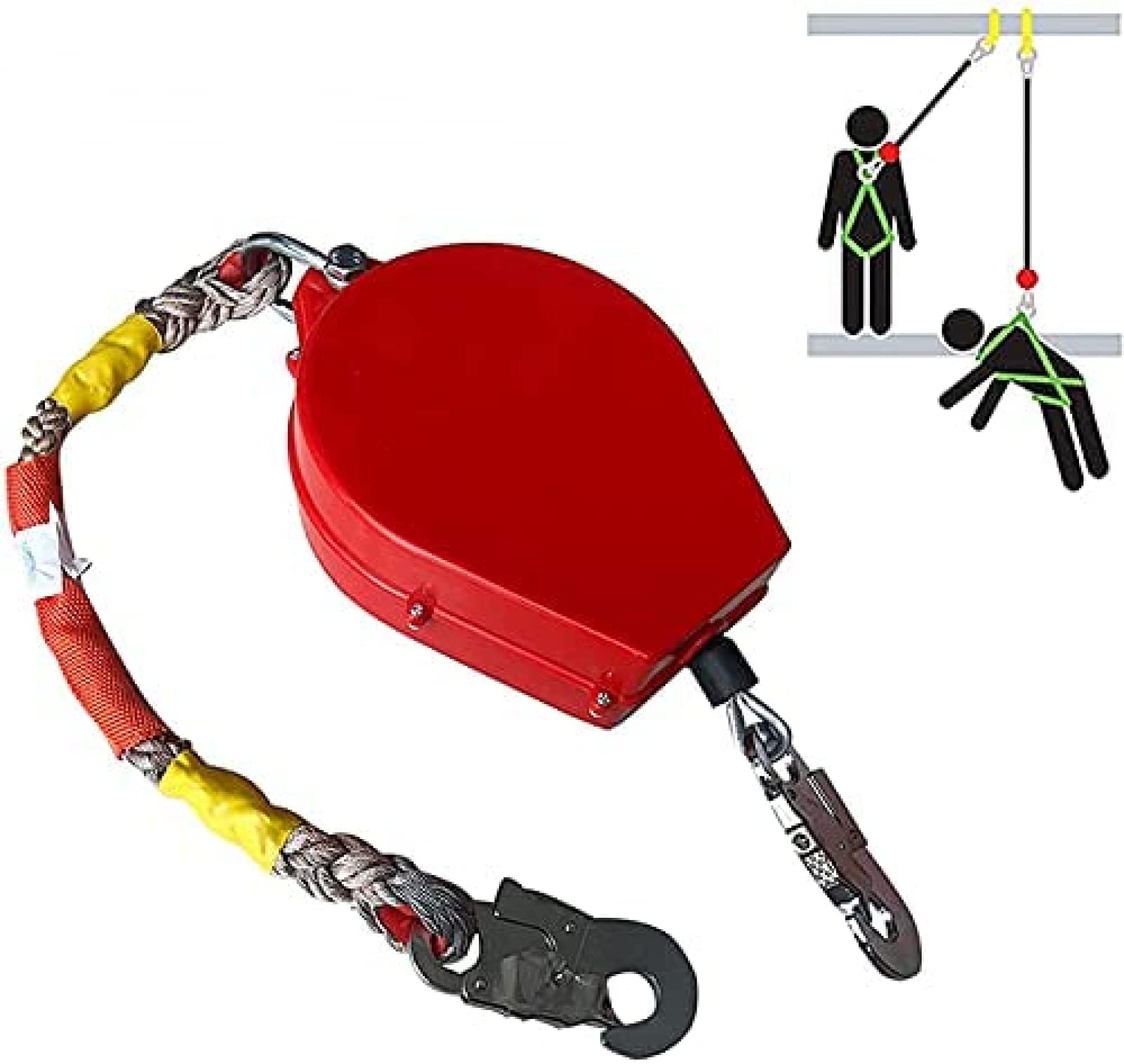 Tadyl Self Retracting Rope Lifeline Steel Cable Fall Arrester High ...