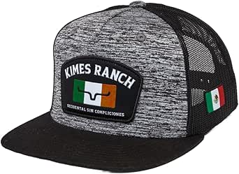 Amazon.com: Kimes Ranch Caps Adjustable Snapback Flag Hat/Heather Grey