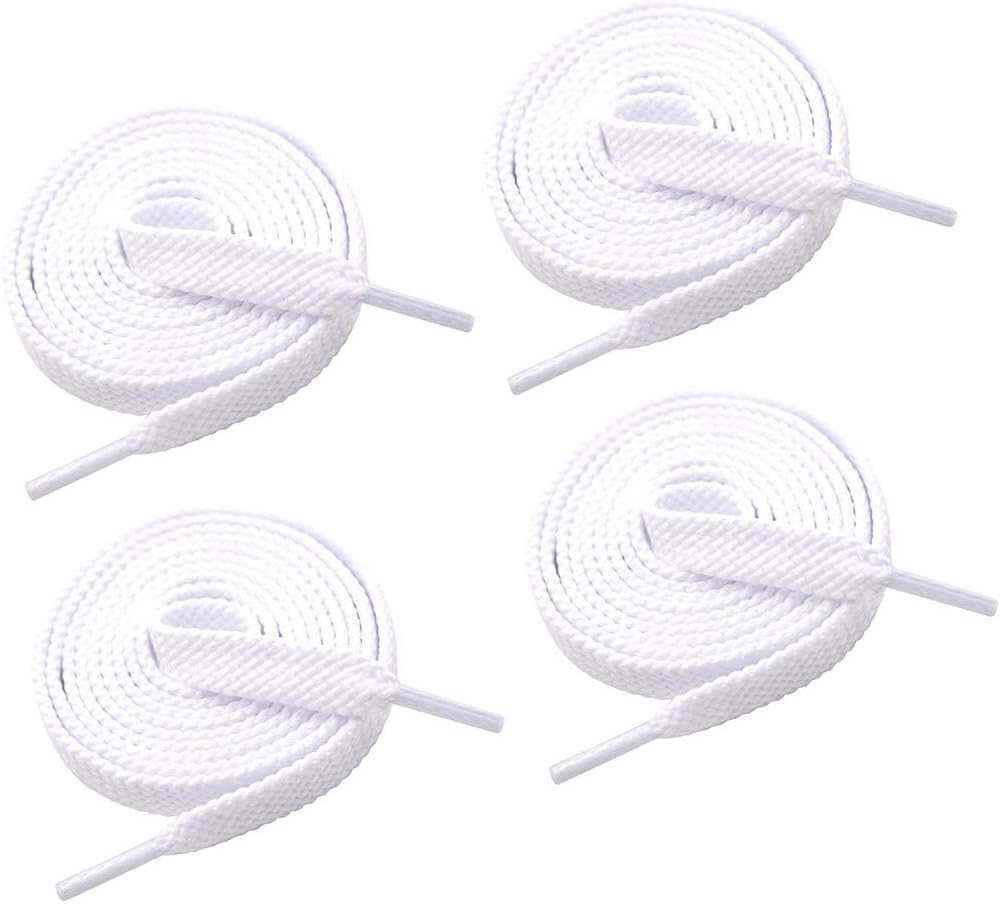 Amazon.com: VSUDO Double Layer Shoe Laces for Sneakers,5/16" Flat ...