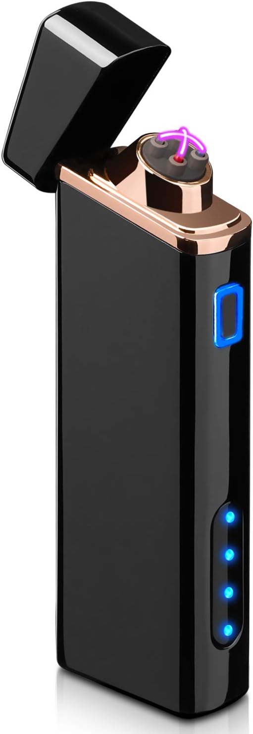 Amazon.com: Electric Lighter, Windproof Lighter Flameless Plasma Beams ...