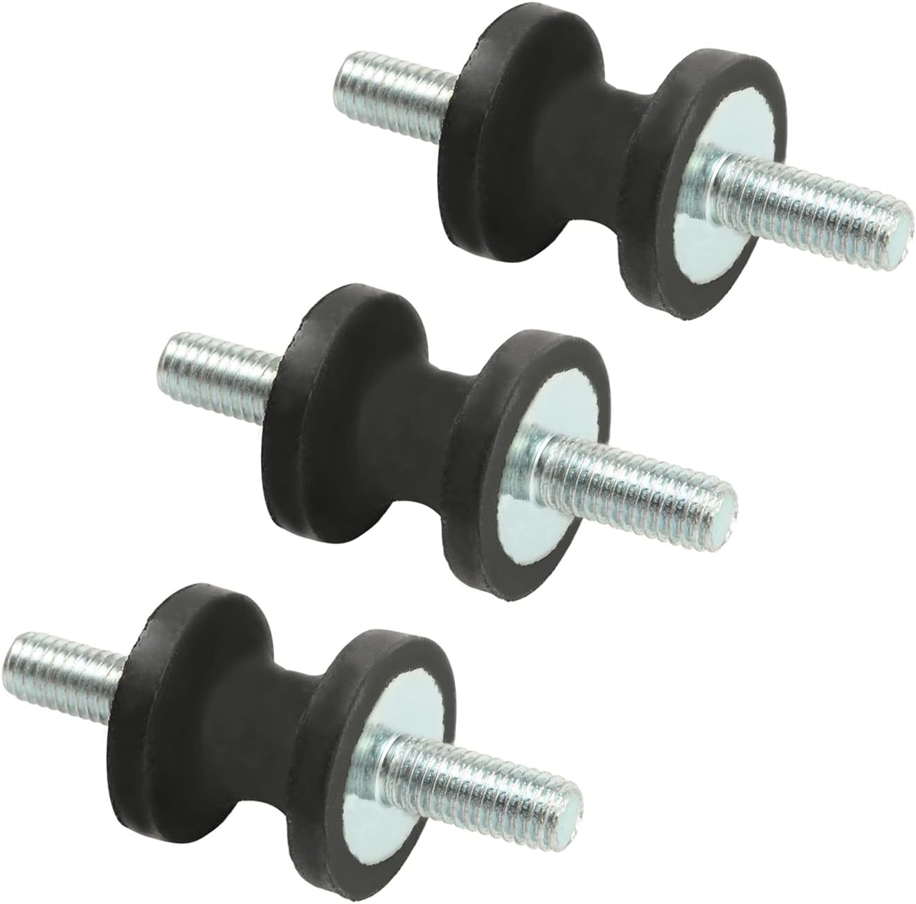 Amazon.com: 3PCS M8 Rubber Vibration Isolator 25 x 25mm Dual Side ...