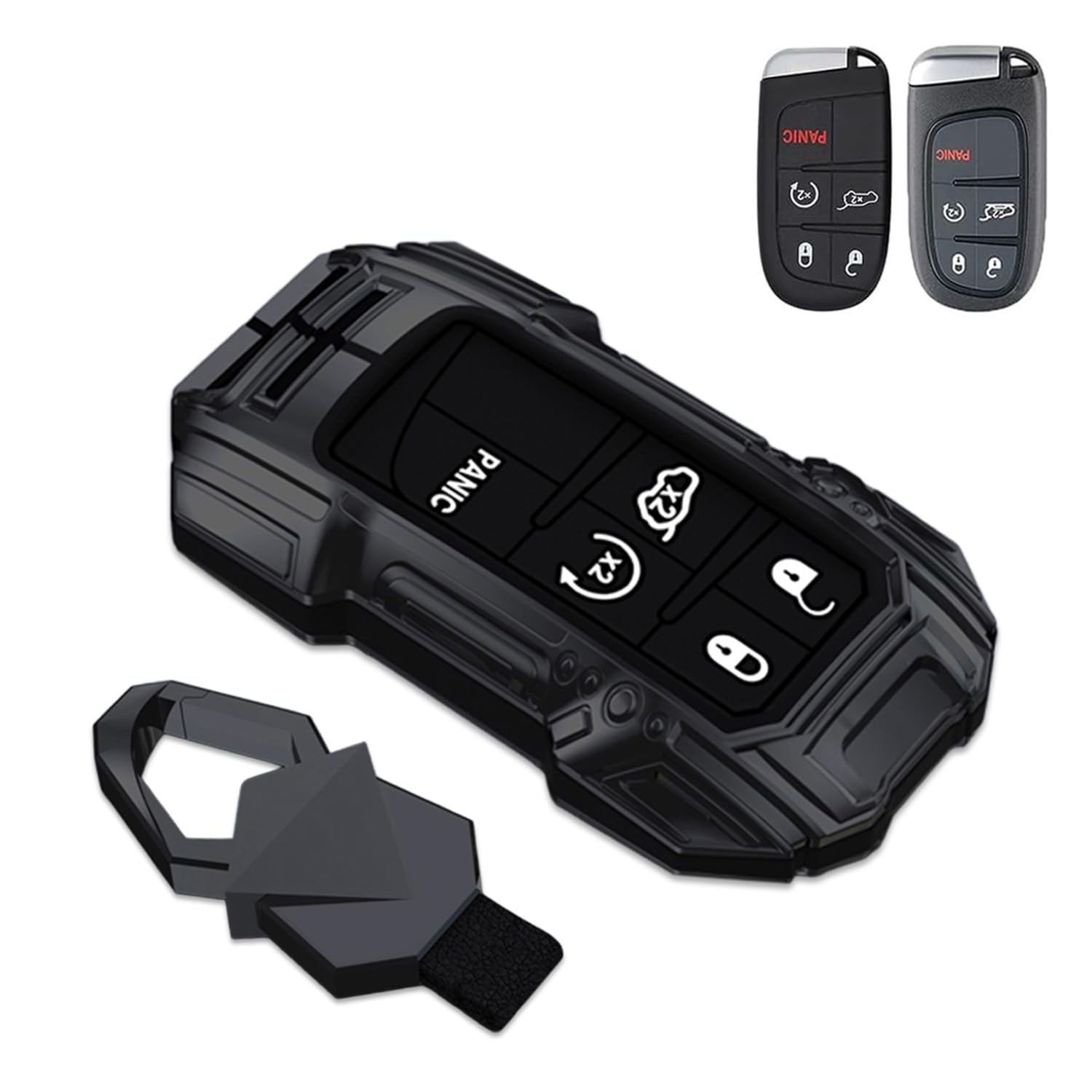 Amazon.com: Zinc Alloy Smart Remote Car Key Fob Case Cover Protector ...