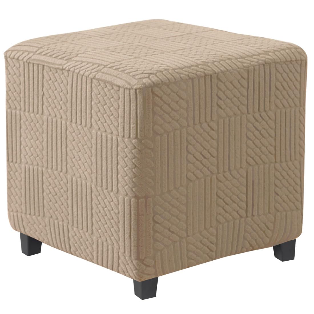 Amazon.com: Bifaunvogel Ottoman Cover Square Stretch Foot Stool Ottoman ...