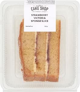 Morrisons Cake Shop Strawberry Victoria Sponge Cake Slice : Amazon.co ...