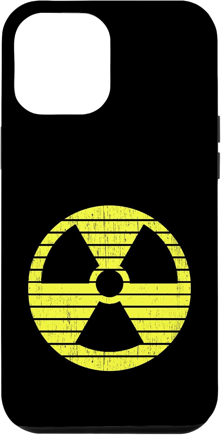 Amazon.com: iPhone 14 Pro Max Retro Nuclear Radiation Warning Symbol ...