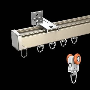 Amazon.com: Curtain Monorail Curtain Track 1m~4m Single Ceiling Curtain ...
