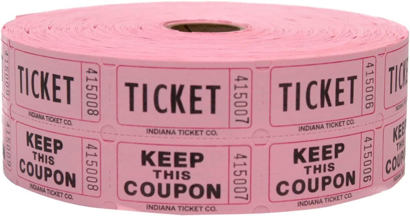 Amazon.com : ESSENTIAL 500 Raffle Tickets, Good Luck Raffle Cards ...