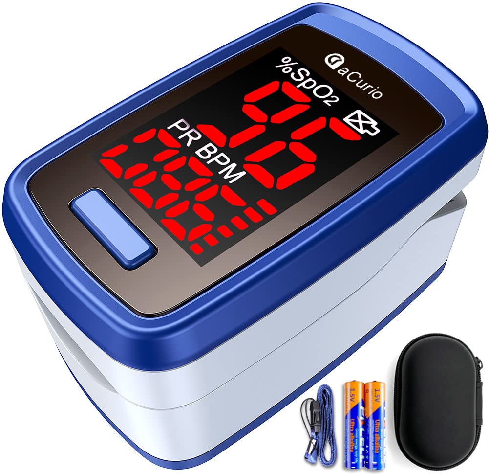 [2022] aCurio Blood Oxygen Monitor Finger Adults-Accurate Fast Larger ...