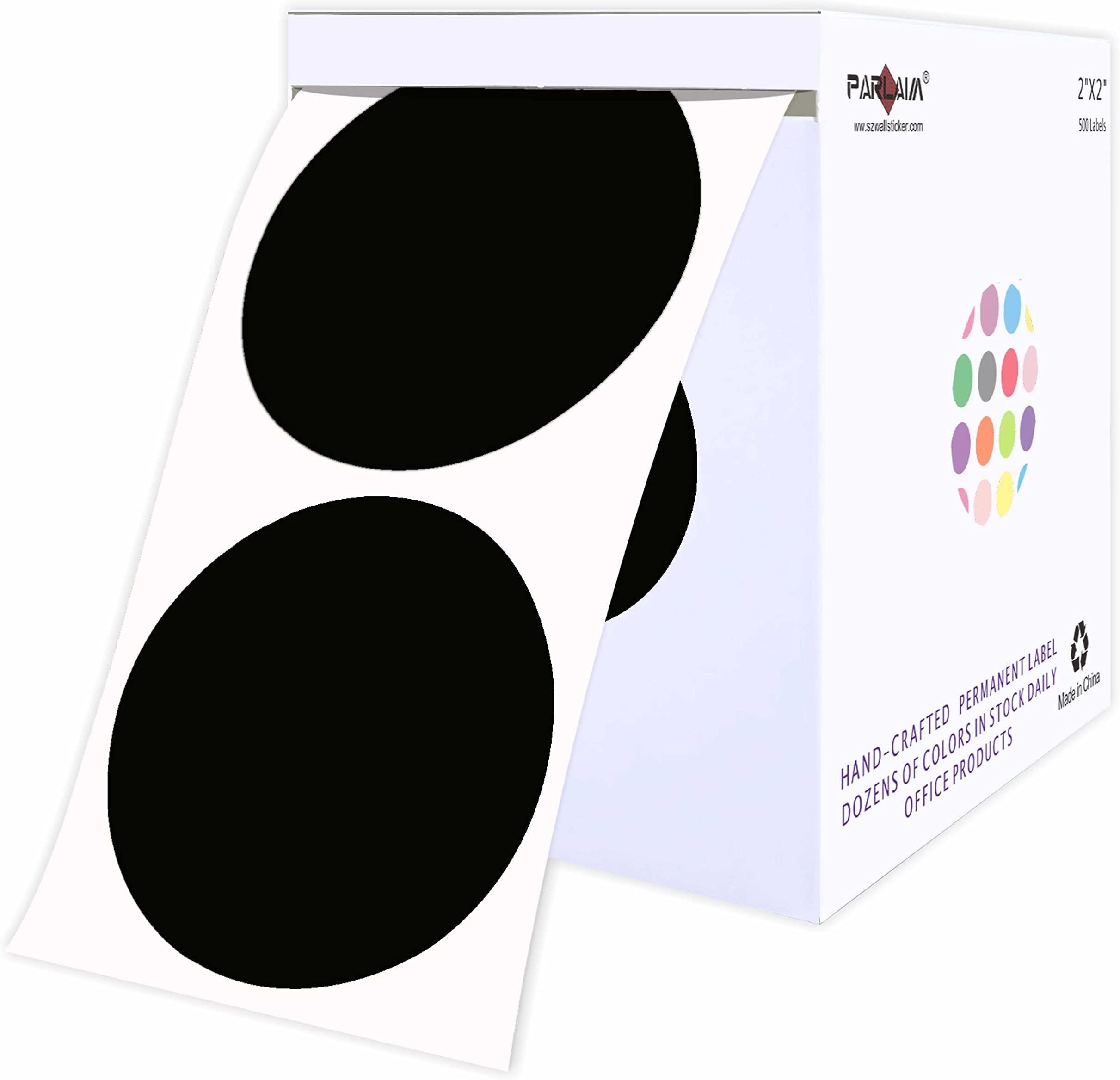 Amazon.com : STARLIBOO Black Dot Stickers, 4 inch Removable Circle ...