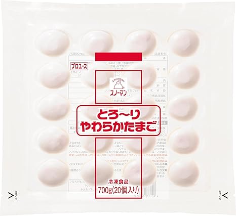 Amazon.co.jp: [冷凍] スノーマン とろ~りやわらかたまご 35g×20個入 ×2個 (業務用) : 食品・飲料・お酒