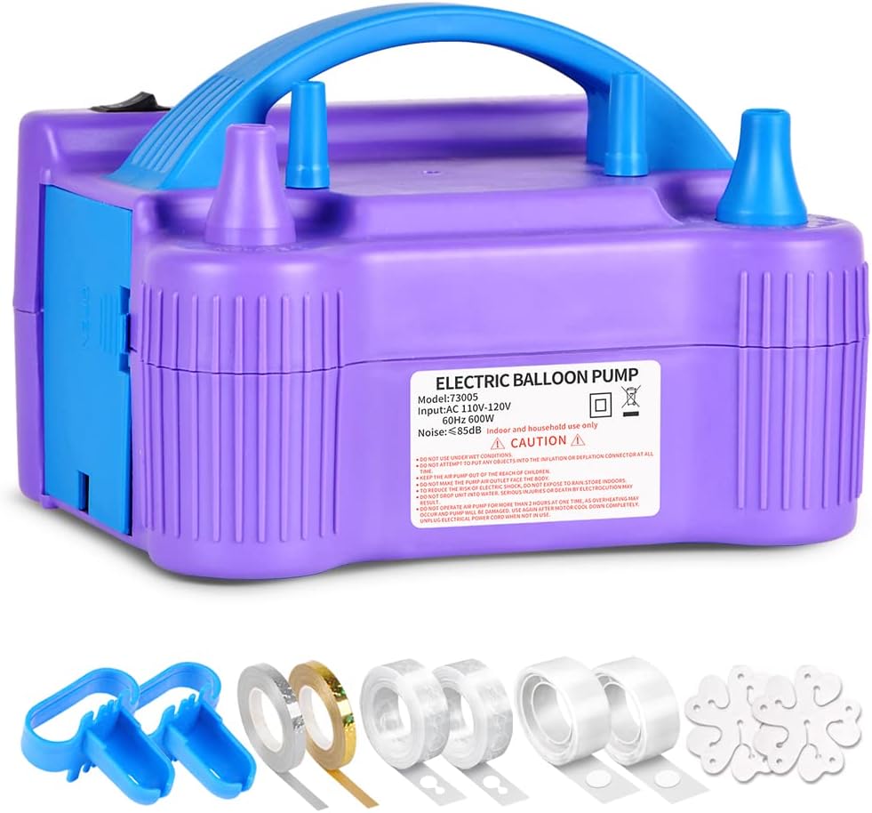 Amazon.com: Balloon Pump Electric Air Inflator Blower Machine for Party ...