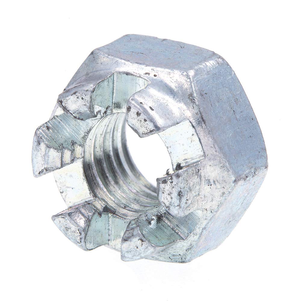 Amazon.com: Prime-Line 9085212 Castle Nuts, 1/4 in-28, Zinc Plated ...
