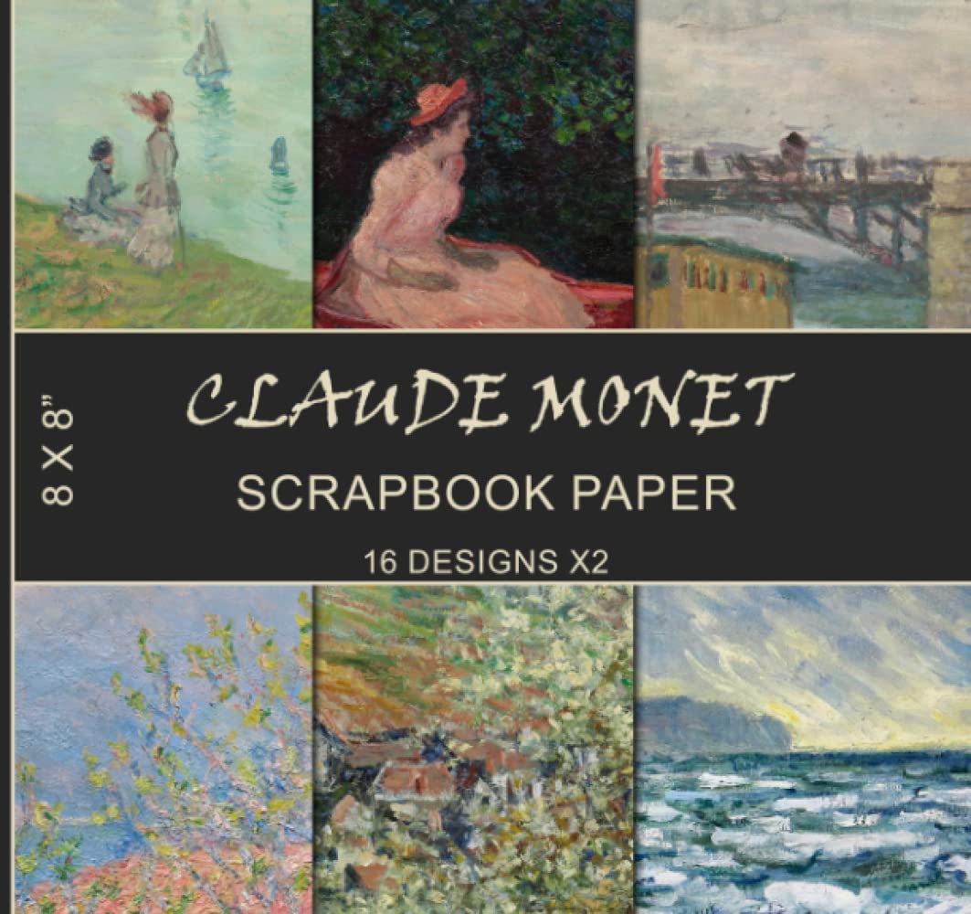 Claude Monet Scrapbook Paper: French art, Impressionist Oil artwork ...