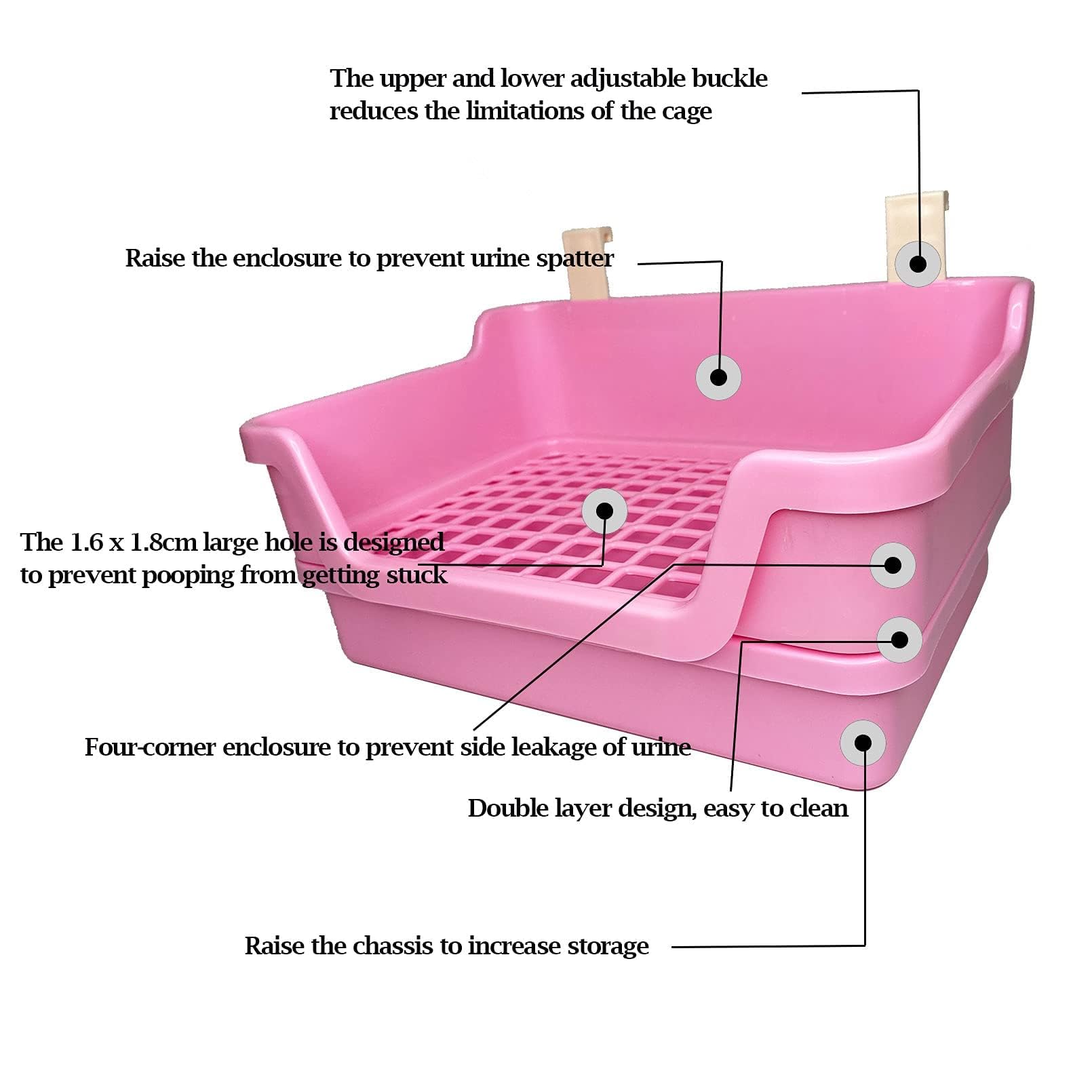 Snapklik.com : Kathson Extra Large Rabbit Litter Box Trainer Rabbit ...