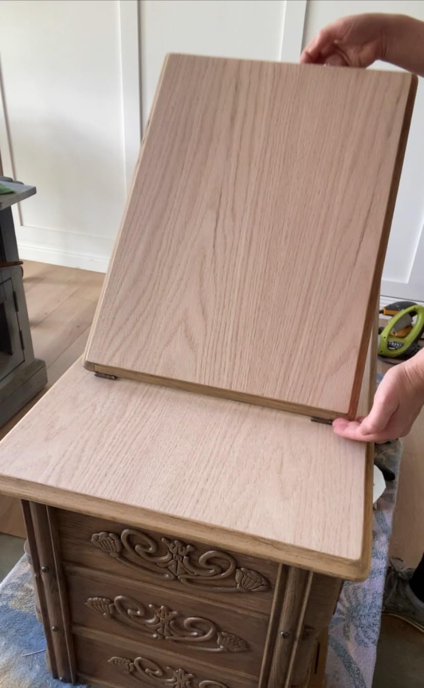 Edge Supply Red Oak Wood Veneer Sheet Flat Cut, 24” x 96”, Peel and ...