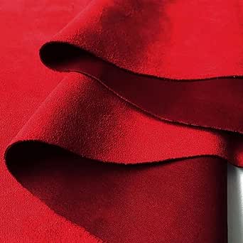 Amazon.com: Red Faux Suede Fabric by The Yard, Microsuede Suede ...