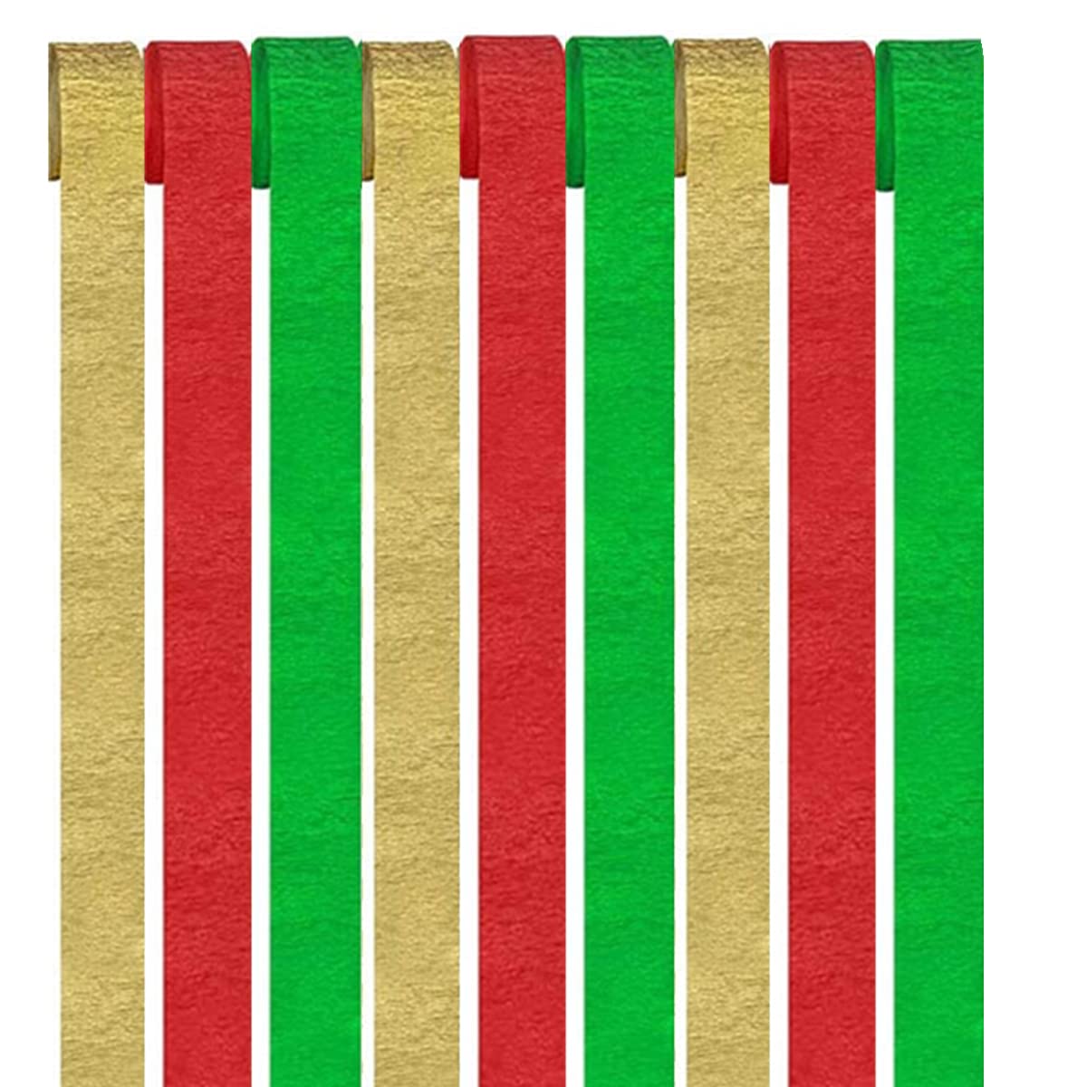 9 Rolls Crepe Paper Craft Streamers Hanging Christmas Crepe Paper ...