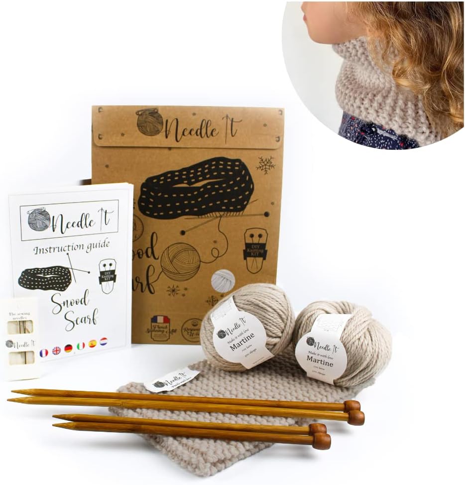 Amazon.com: Needle It® Knitting kit for Beginners Complete with ...