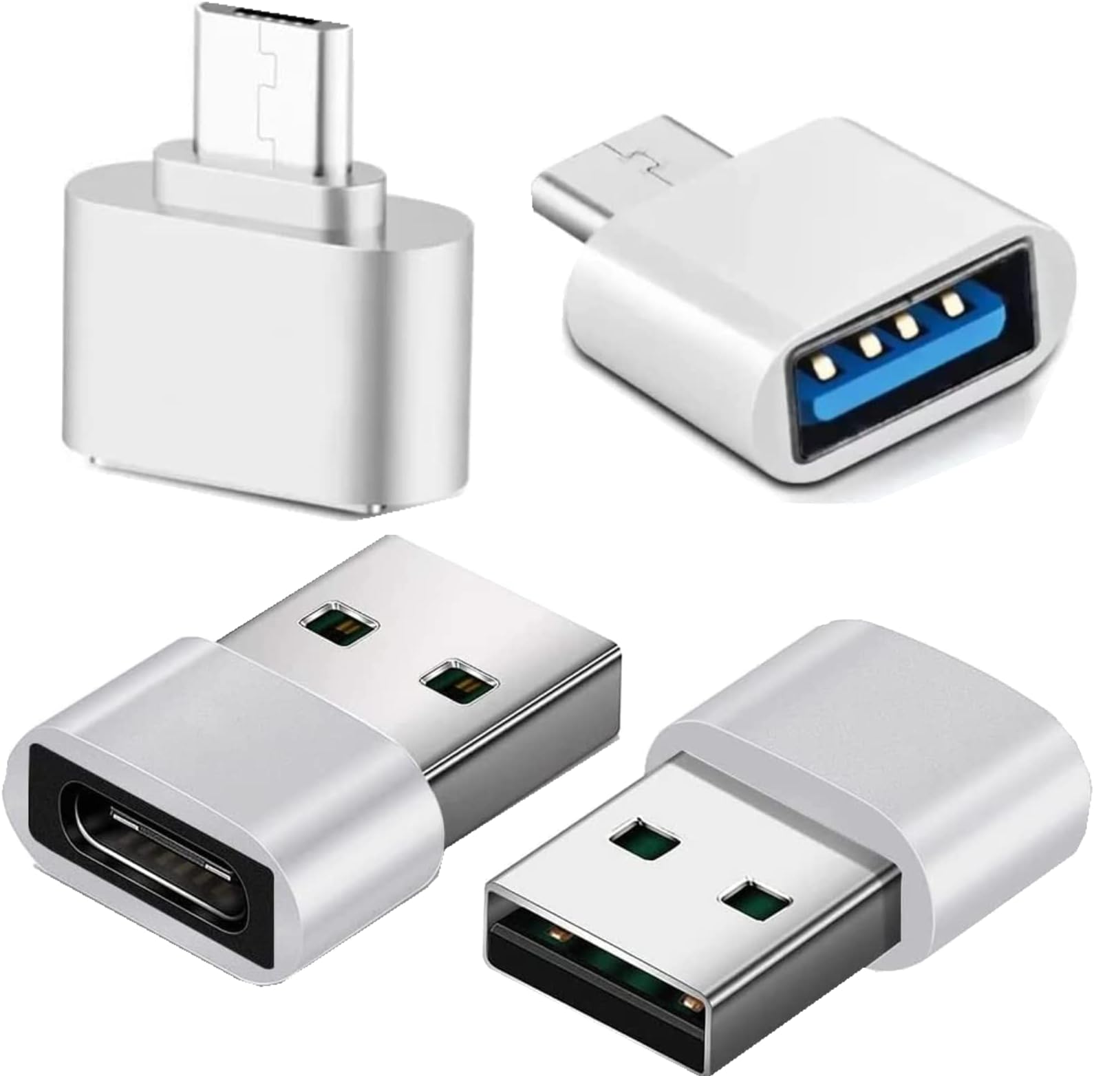 Adaptador USB C Paquete de 4, Adaptador USB C a USB, Adaptador USB A ...