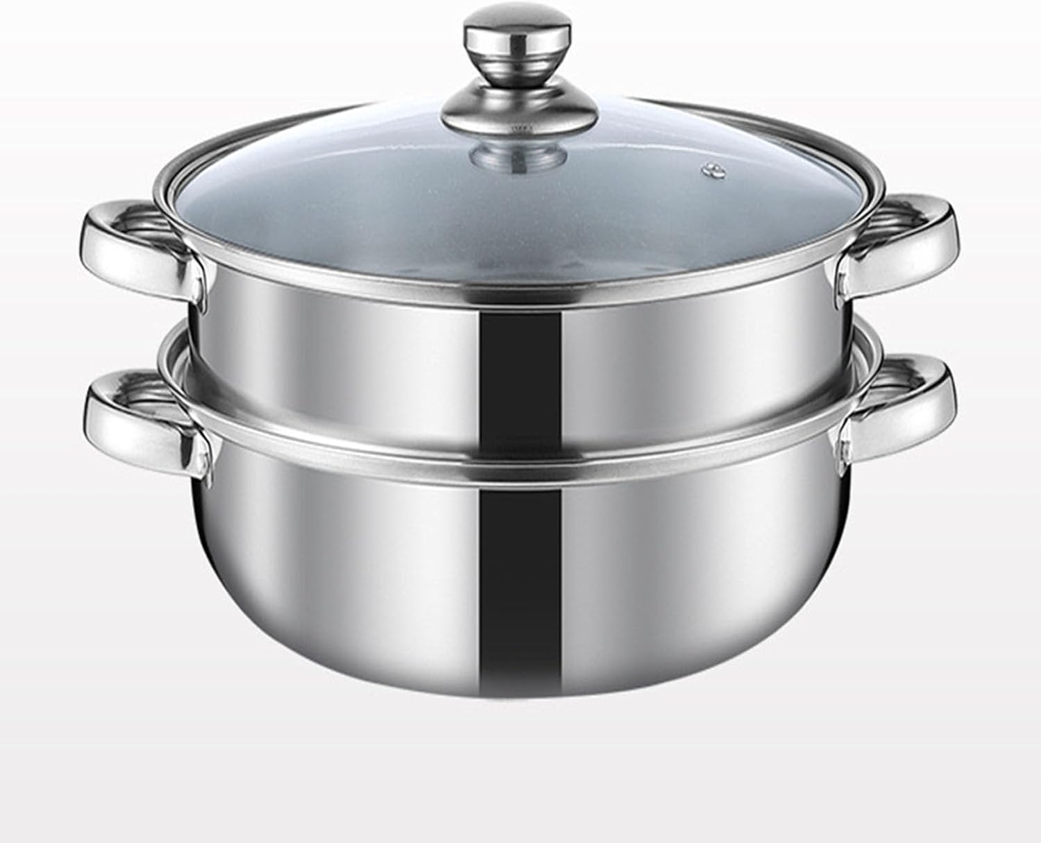 Amazon.com: Steamer Pot for Cooking 3.0-Quart Steam Pot with Lid 2-tier ...
