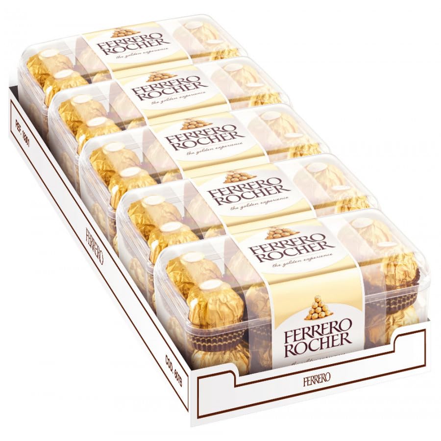 5 x Ferrero Rocher T16 200 g | 5er-Pack : Amazon.de: Lebensmittel ...