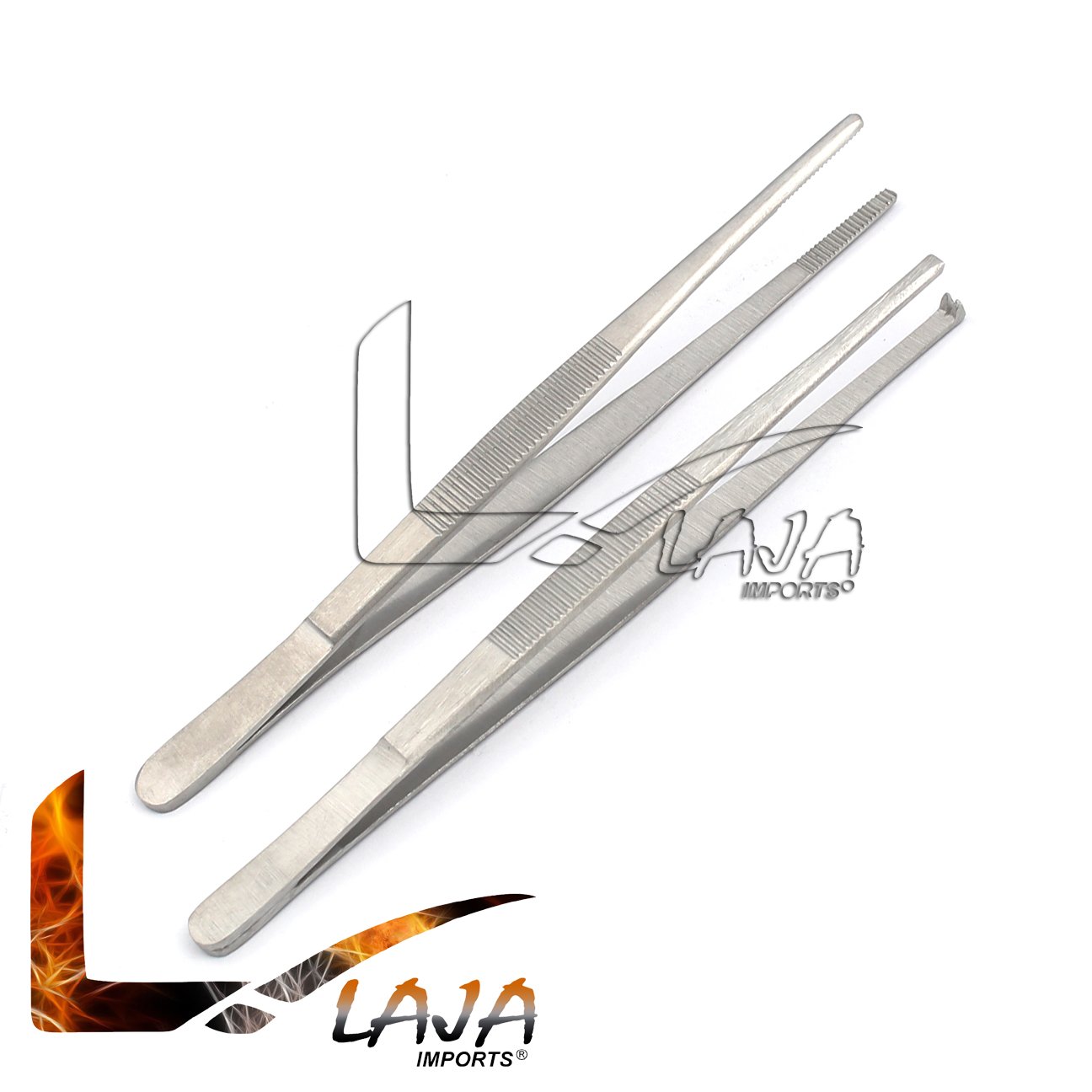 Amazon.com: LAJA IMPORTS DISSECTION TWEEZER WITH TOOTH AND WITHOUT ...
