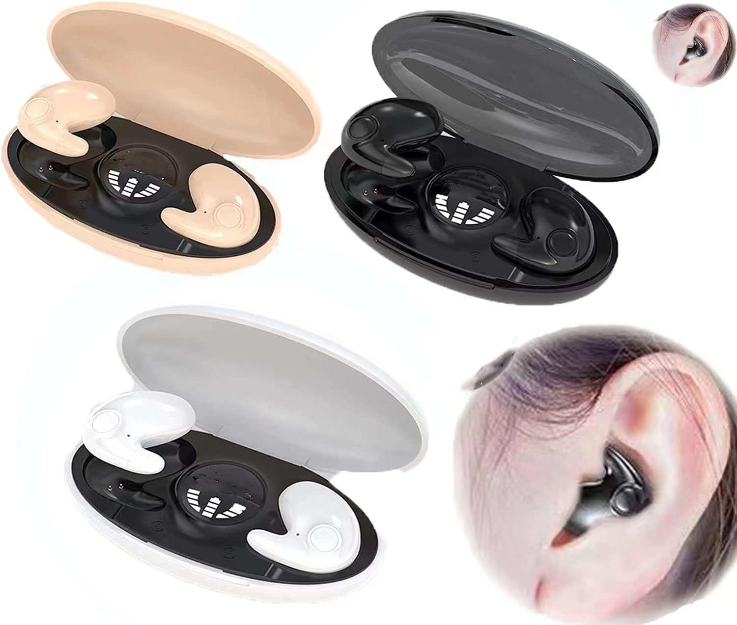 Amazon.com: Invisible Sleep Wireless Earphone Ipx5 Waterproof, Noise ...