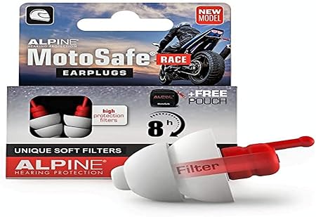 Amazon.com: Alpine MotoSafe Race - Motorcycle Ear Plugs for Wind Noise ...