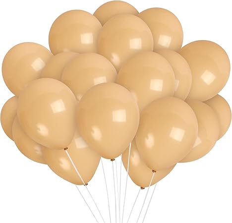 Amazon.com: Treasures Gifted Matte Tan Balloons - 10 Inch Nude Balloons ...