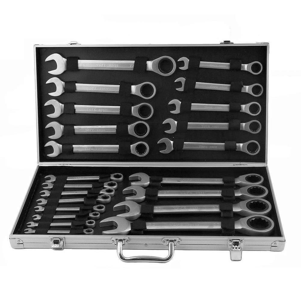 Buy KAHE2016 22pcs Combination Spanner Set Metric Ratchet Set Tool Kit ...