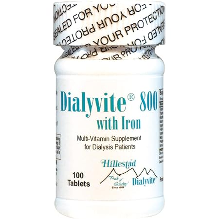 Amazon.com: Dialyvite 800 with Zinc 50 mg - 100 Tablets (Renal ...