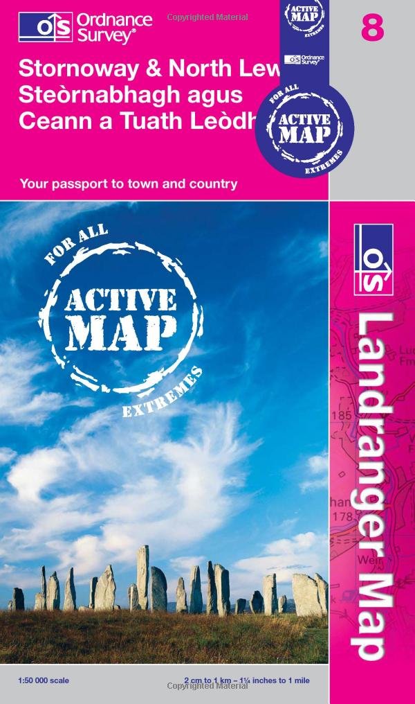 Amazon | Stornoway & North Lewis (OS Landranger Active Map) | Ordnance ...