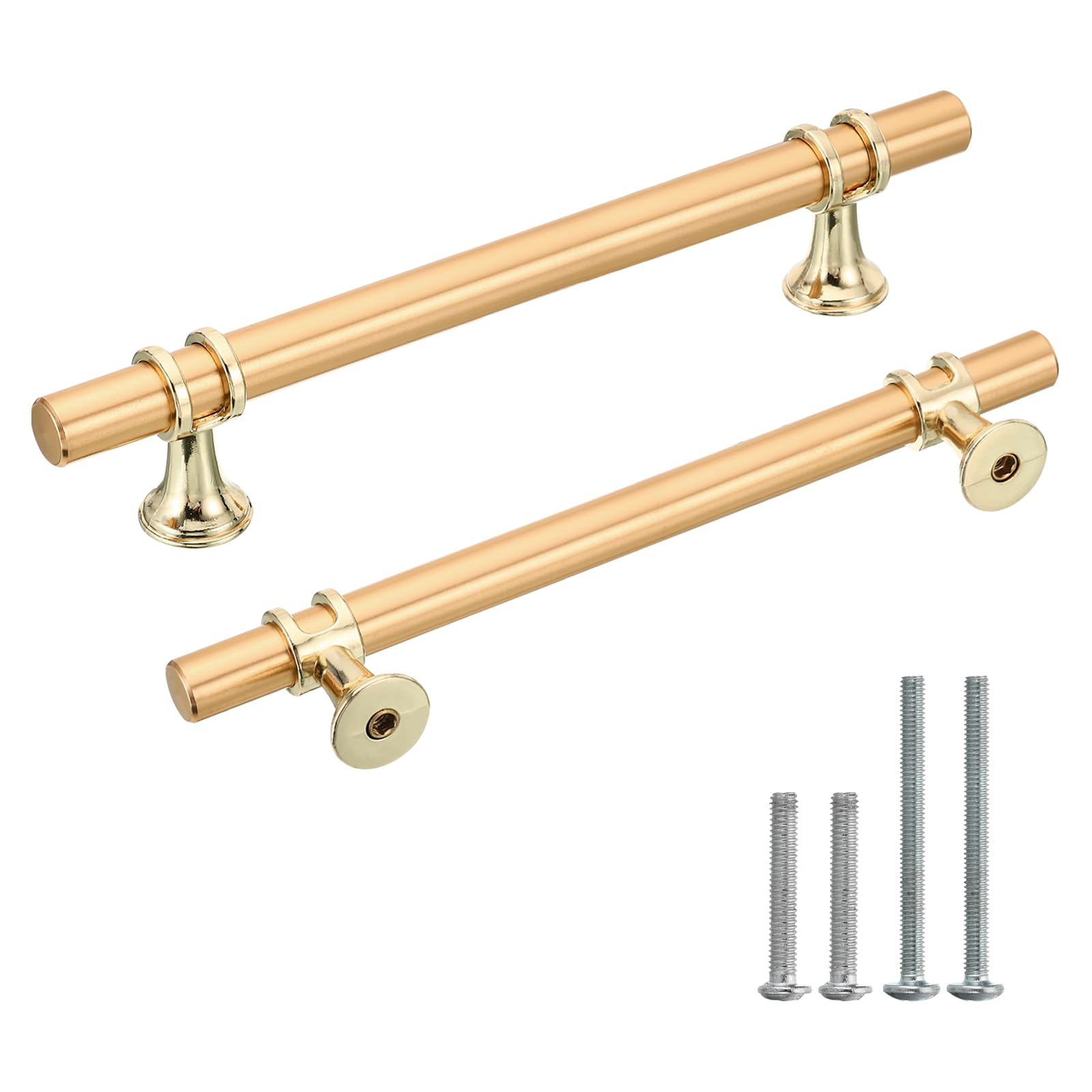 uxcell 5 Pack Gold Kitchen Cabinet Handles Gold Cabinet Pulls, Gold ...