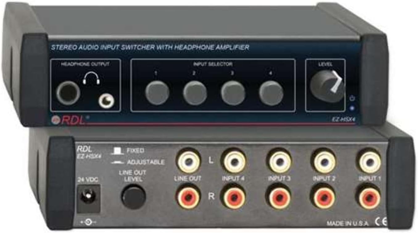 Amazon.com: RADIO DESIGN LAB EZ-HSX4 STERO AUDIO INPUT SWITCHER W ...
