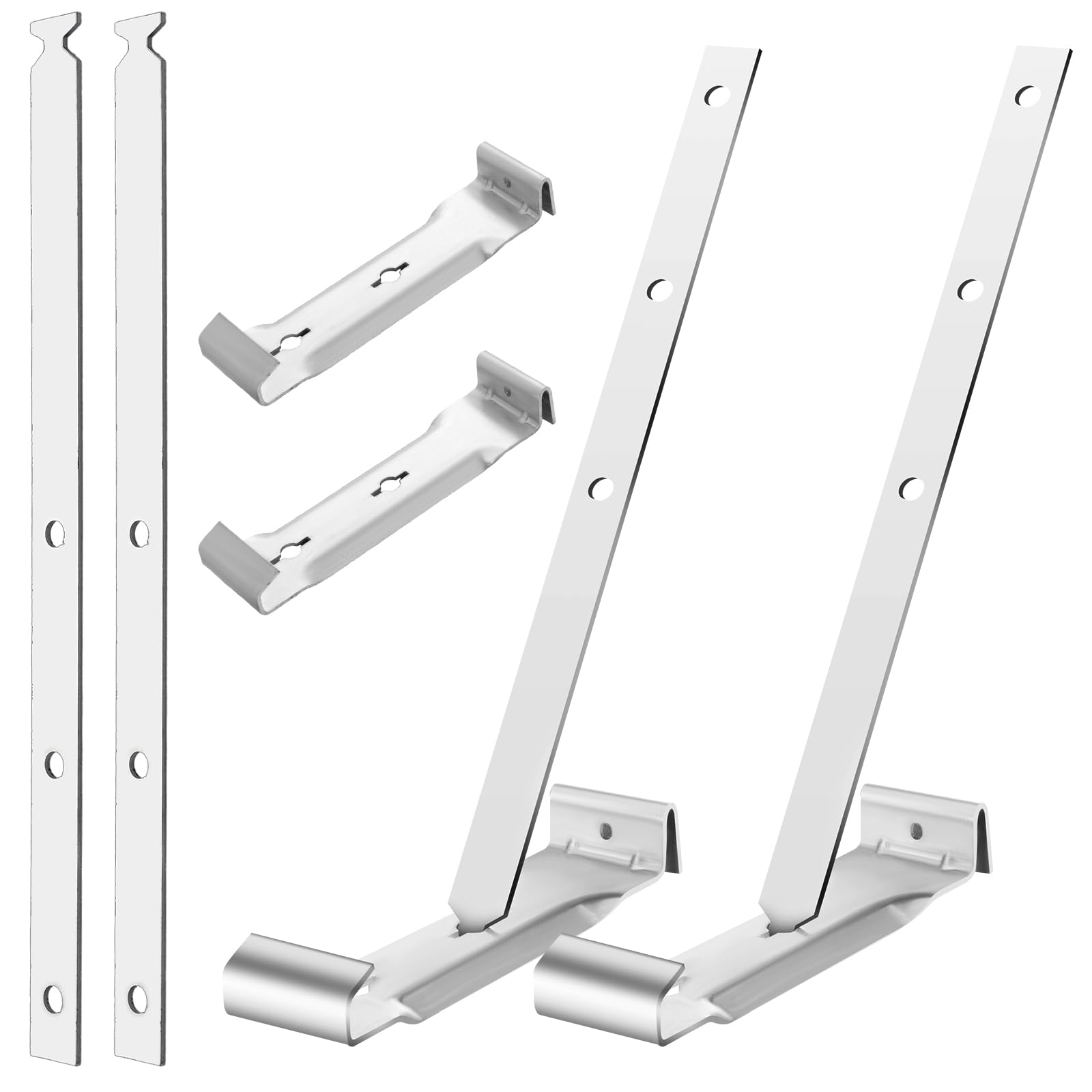 Snapklik.com : Blulu 50 Sets 5" Aluminum Roof Gutter Hanger