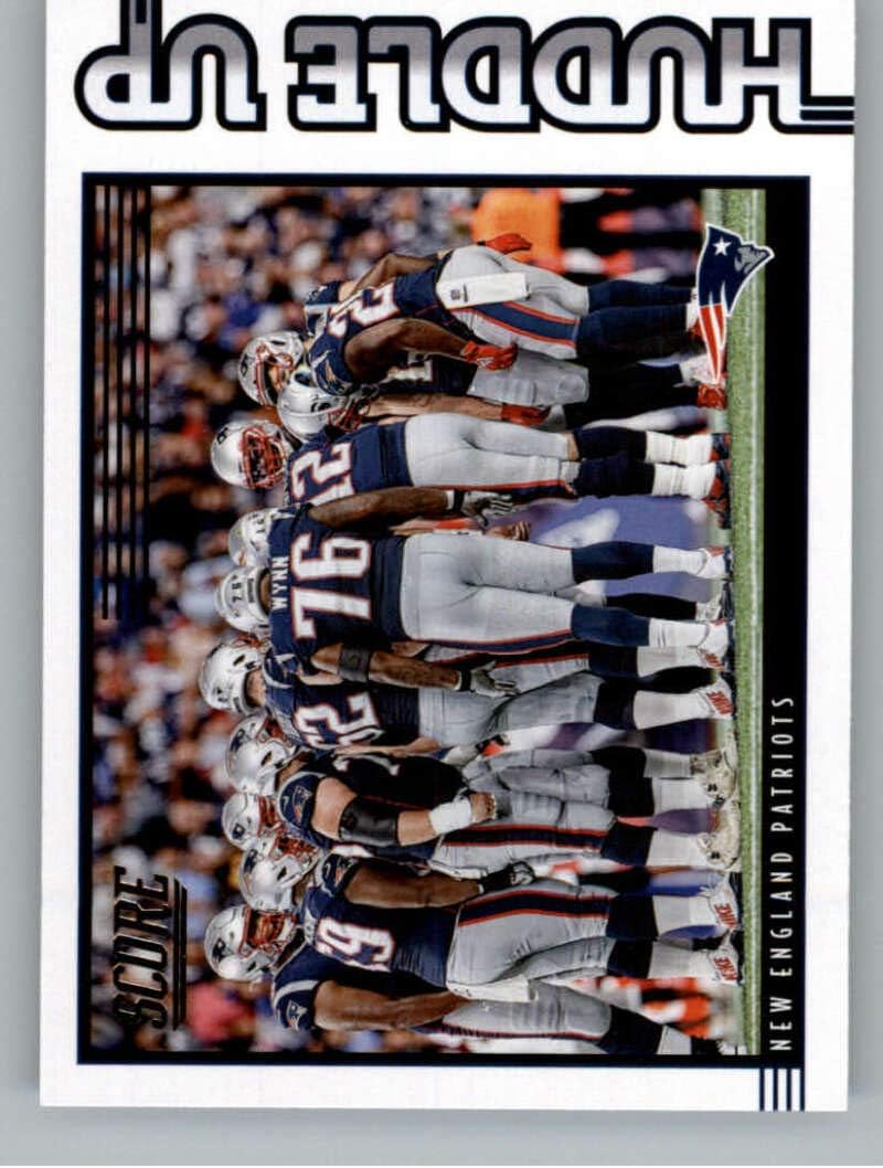 Amazon.com: 2020 Score Huddle Up #1 New England Patriots New England ...