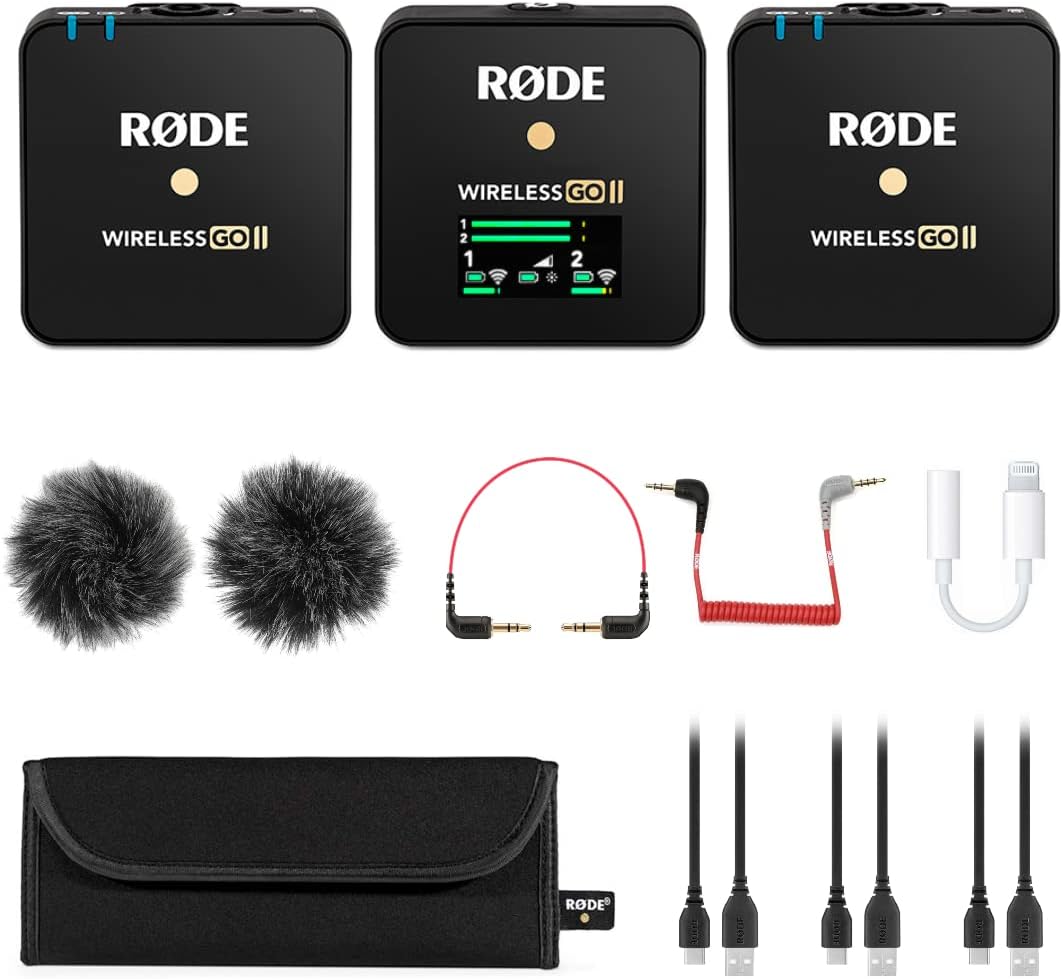 Amazon.com: Rode Wireless GO 2 Dual Compact Digital Wireless Microphone ...