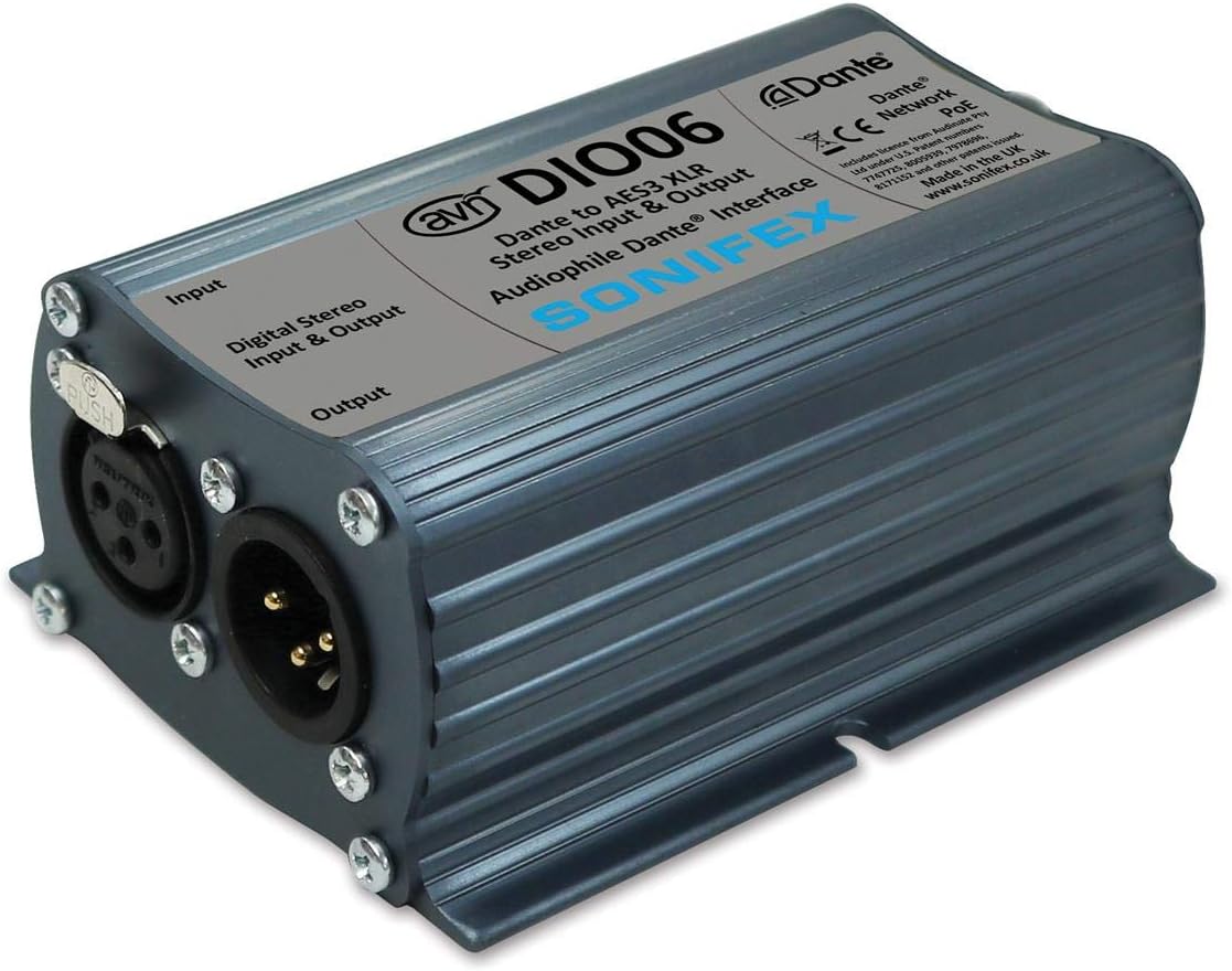 Amazon.com: Sonifex SON-AVN-DIO06 Dante to AES3 Digital Input & Output ...