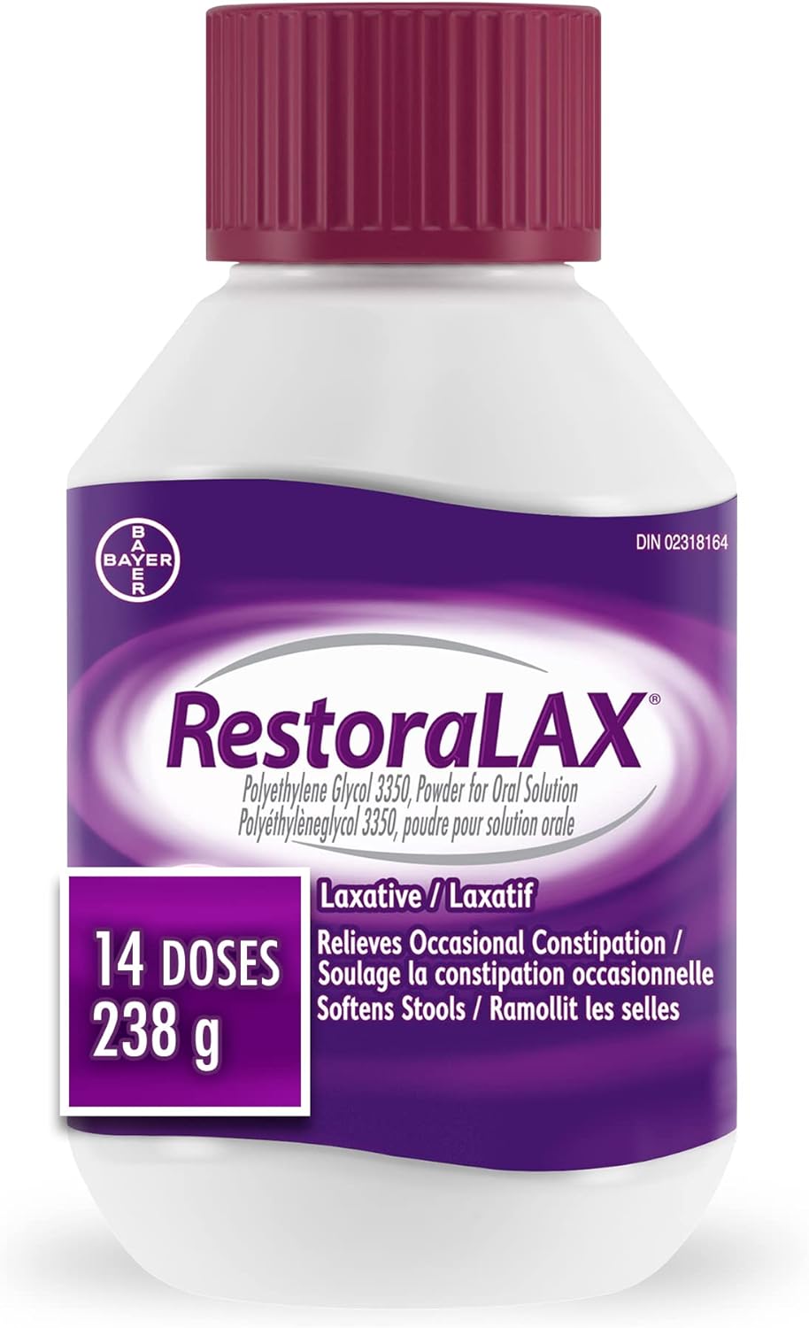 RestoraLAX Powder Stool Softener Laxative - Laxatives For Constipation ...