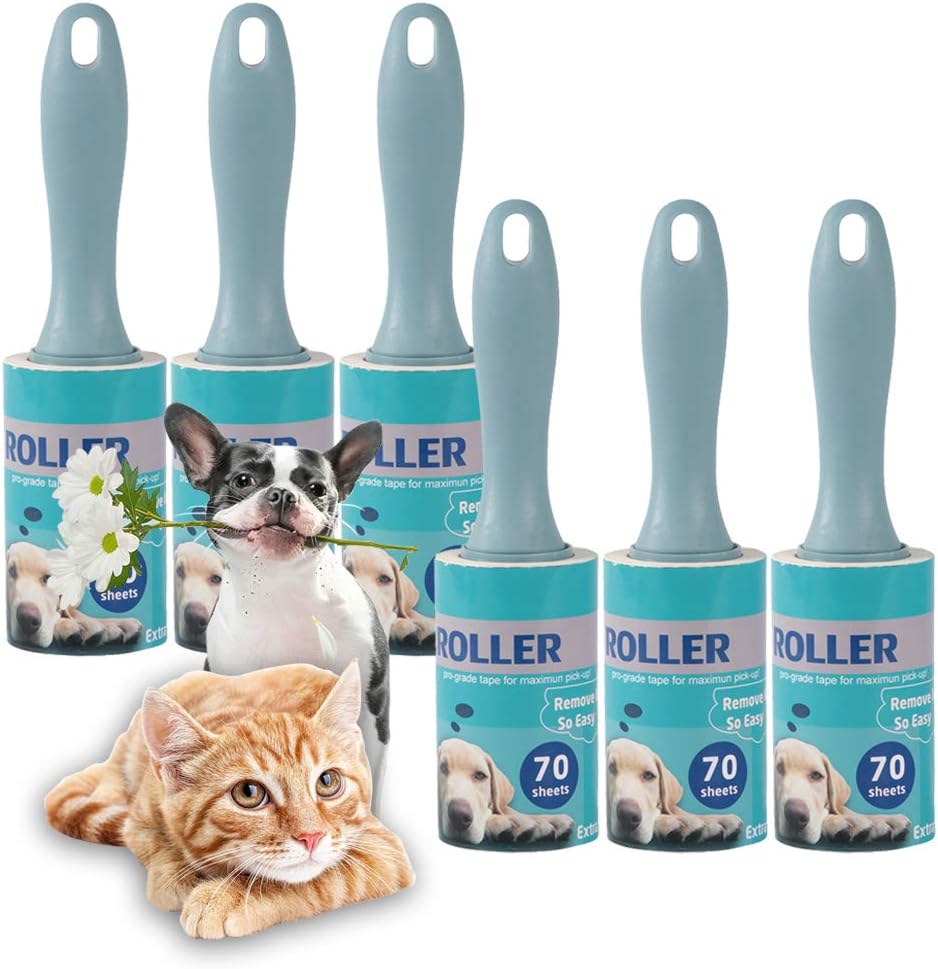Amazon.com: SUNFRESH Pet Hair Roller, Pet Hair Extra Sticky Roller Lint ...